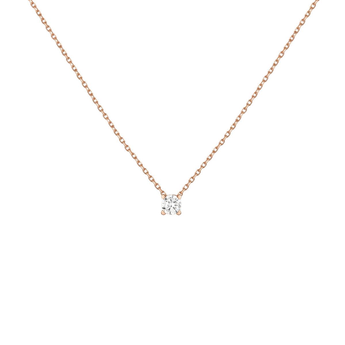Lab Grown Diamond Solitaire Necklace
