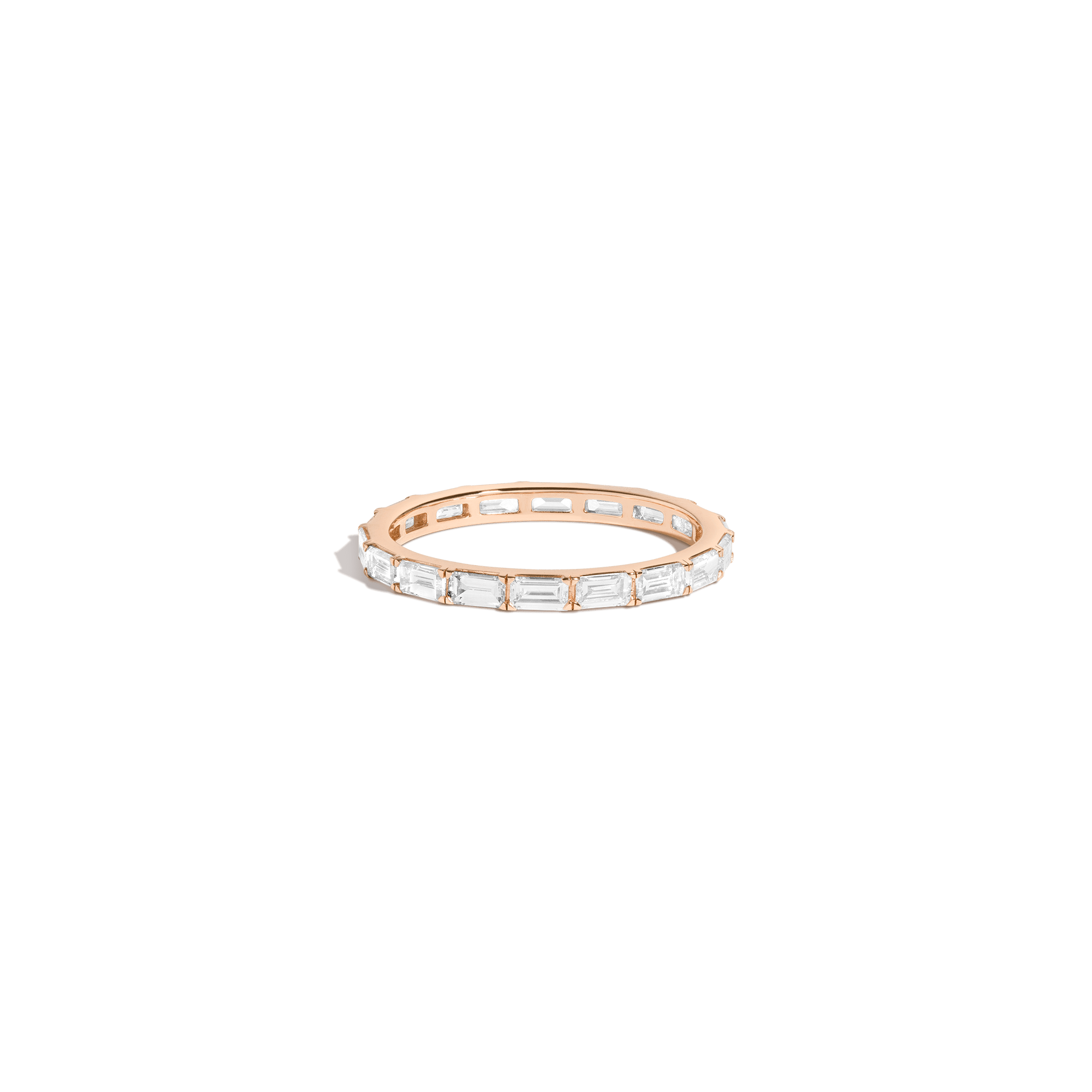 Horizontal Baguette Lab Grown Diamond Eternity Ring