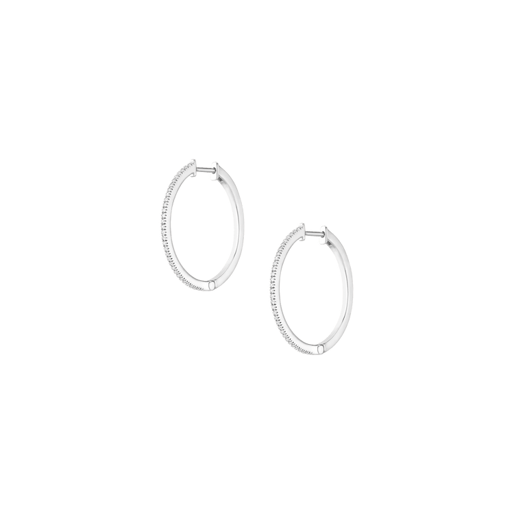 Lab Grown Diamond Hoop Earrings