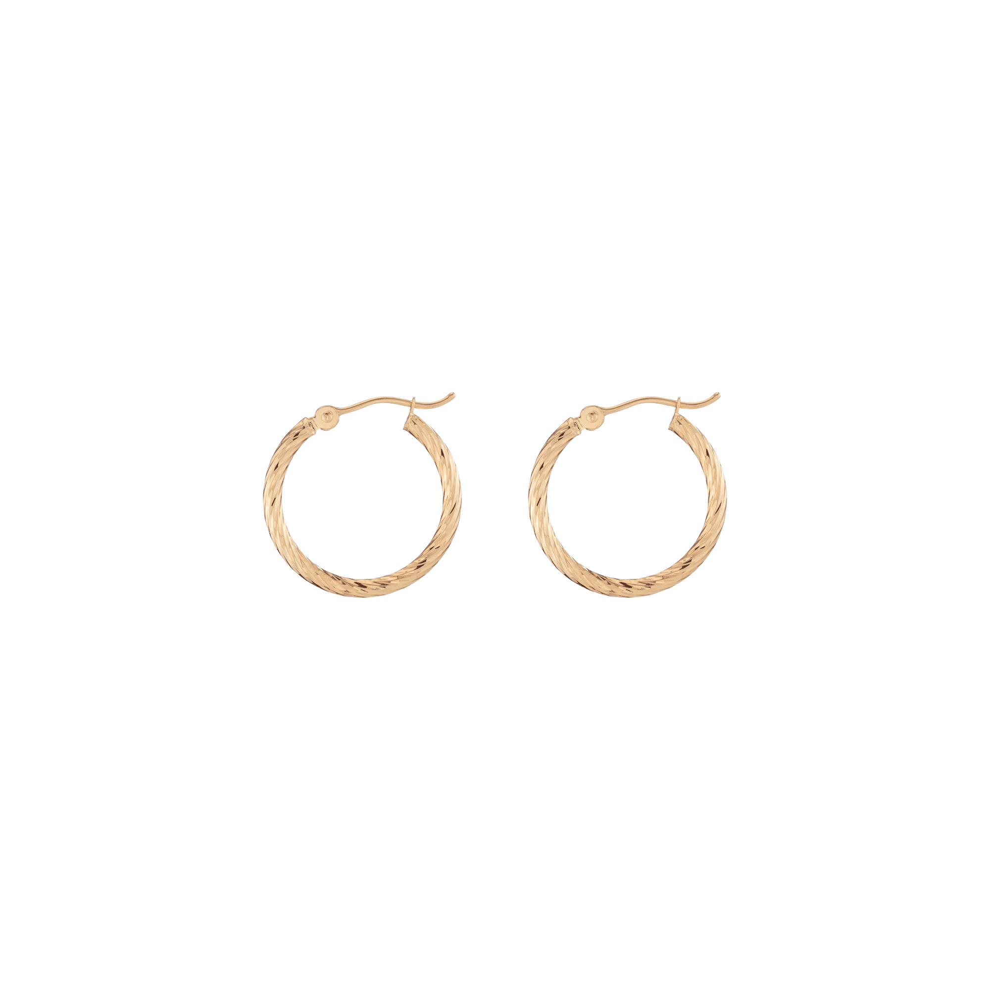 Thin Twisted Hoop Earrings