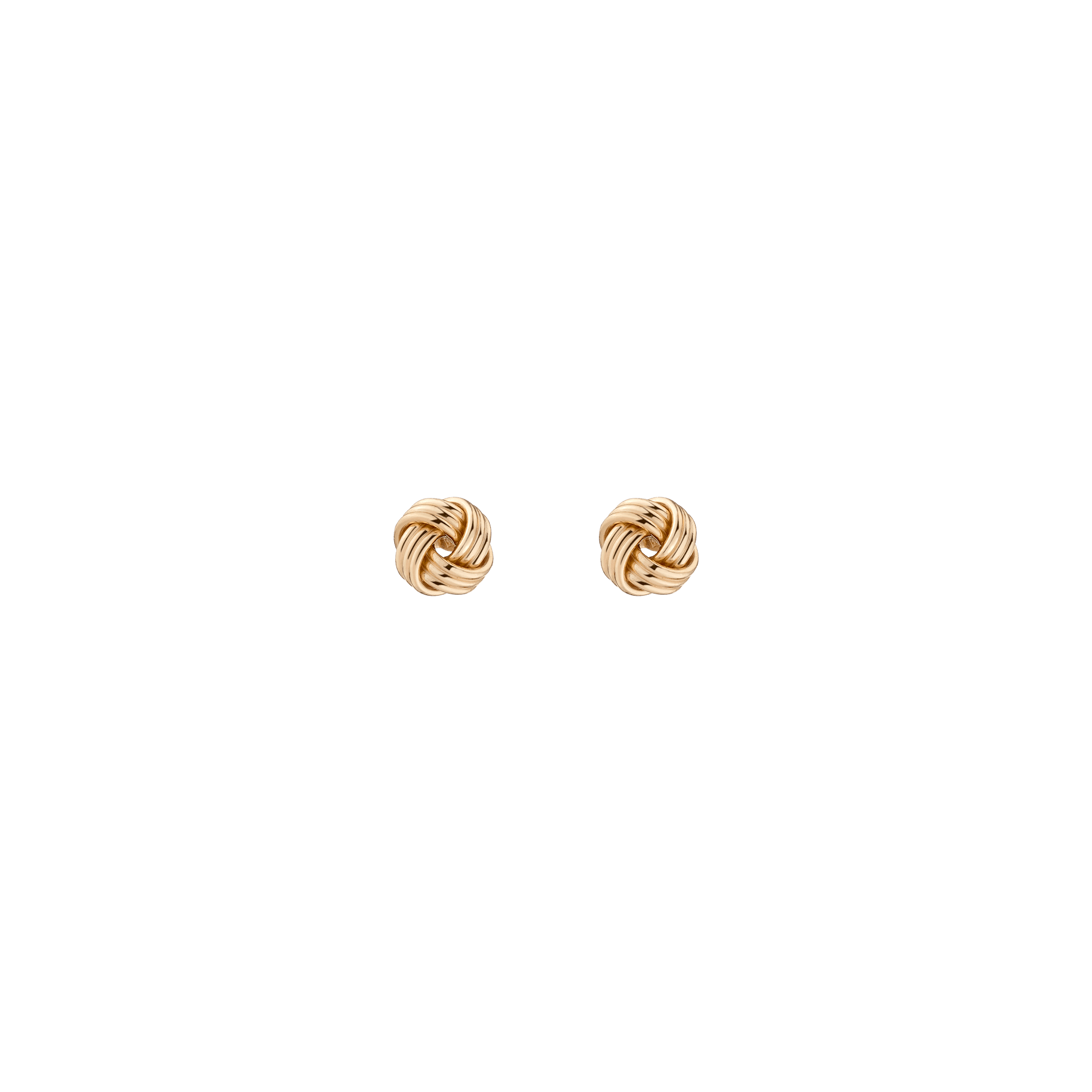 Gold Knot Stud Earrings