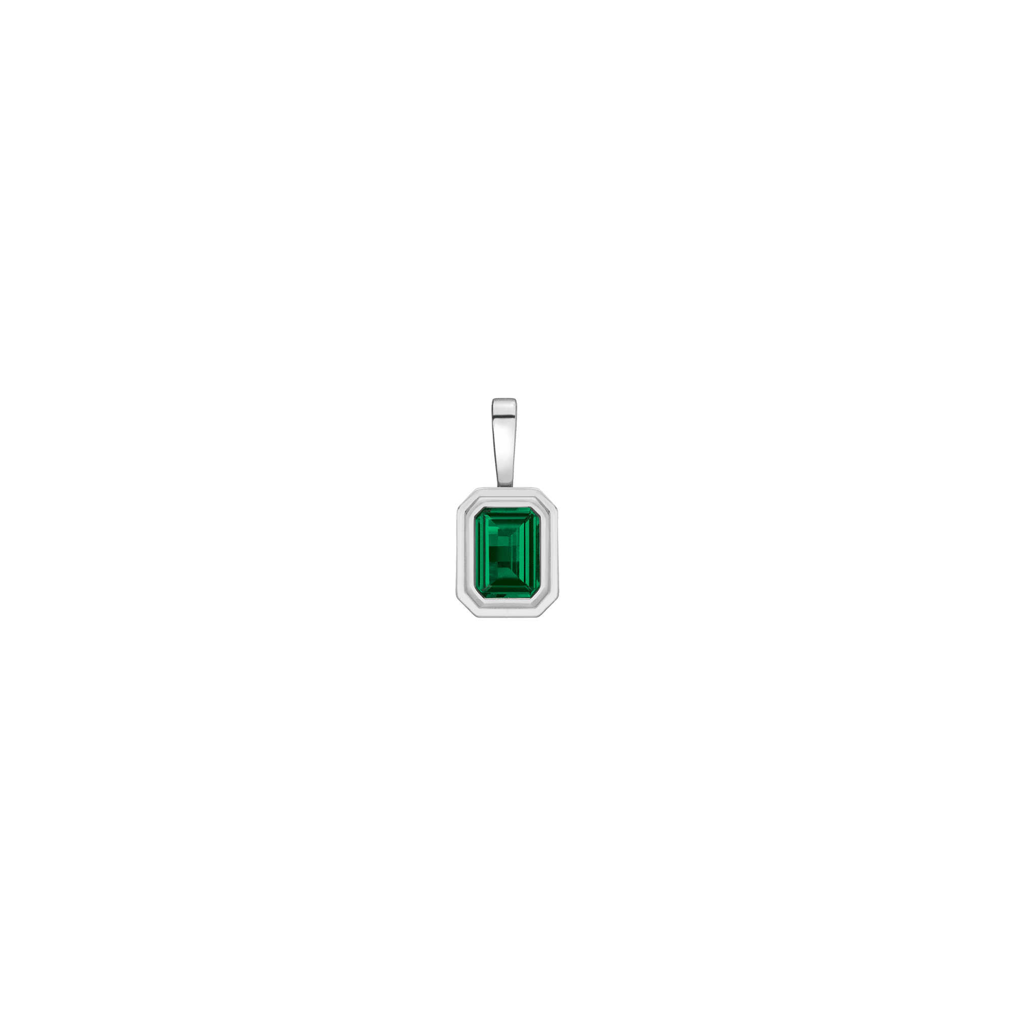 Lab Grown Emerald Heirloom Pendant