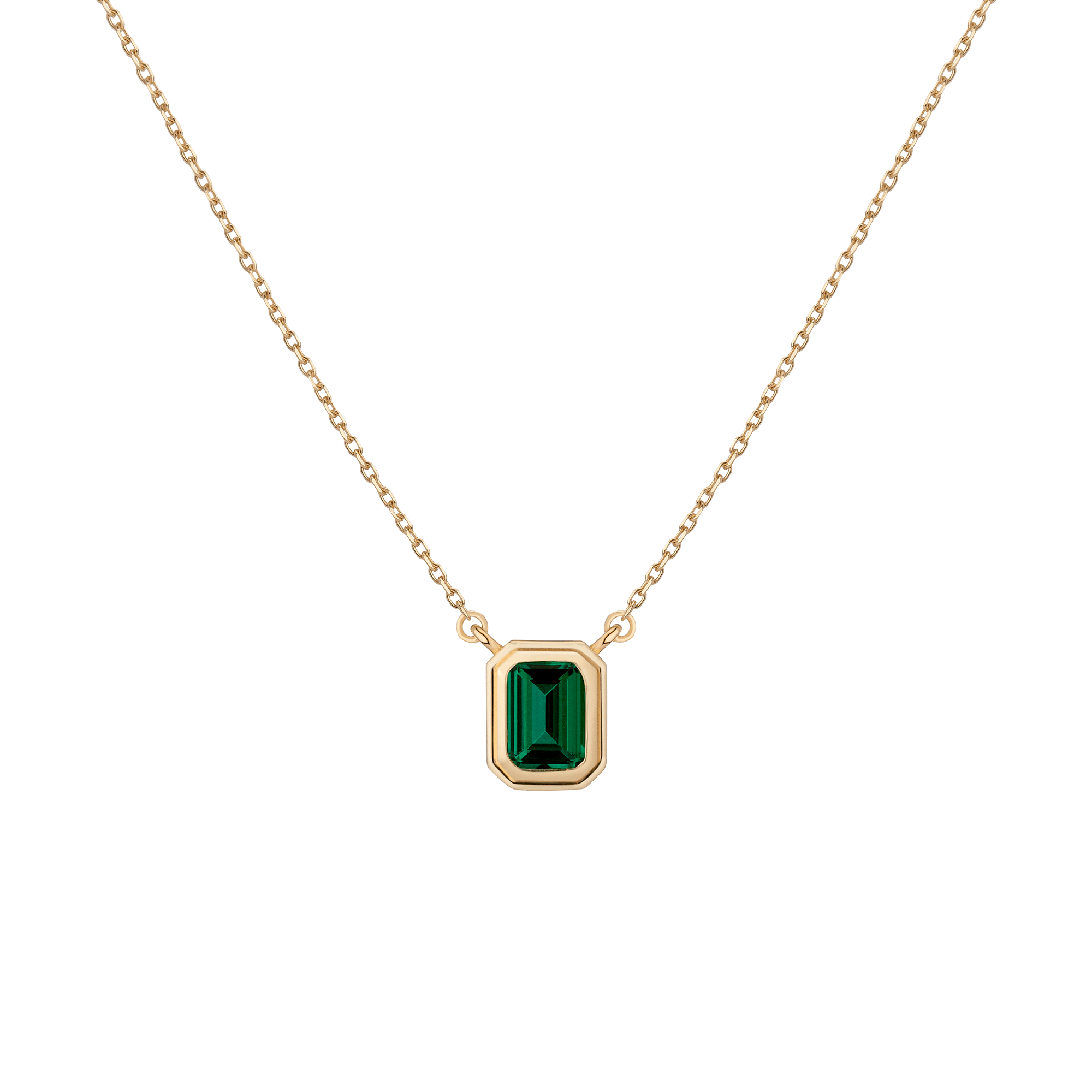 Lab Grown Emerald Heirloom Necklace