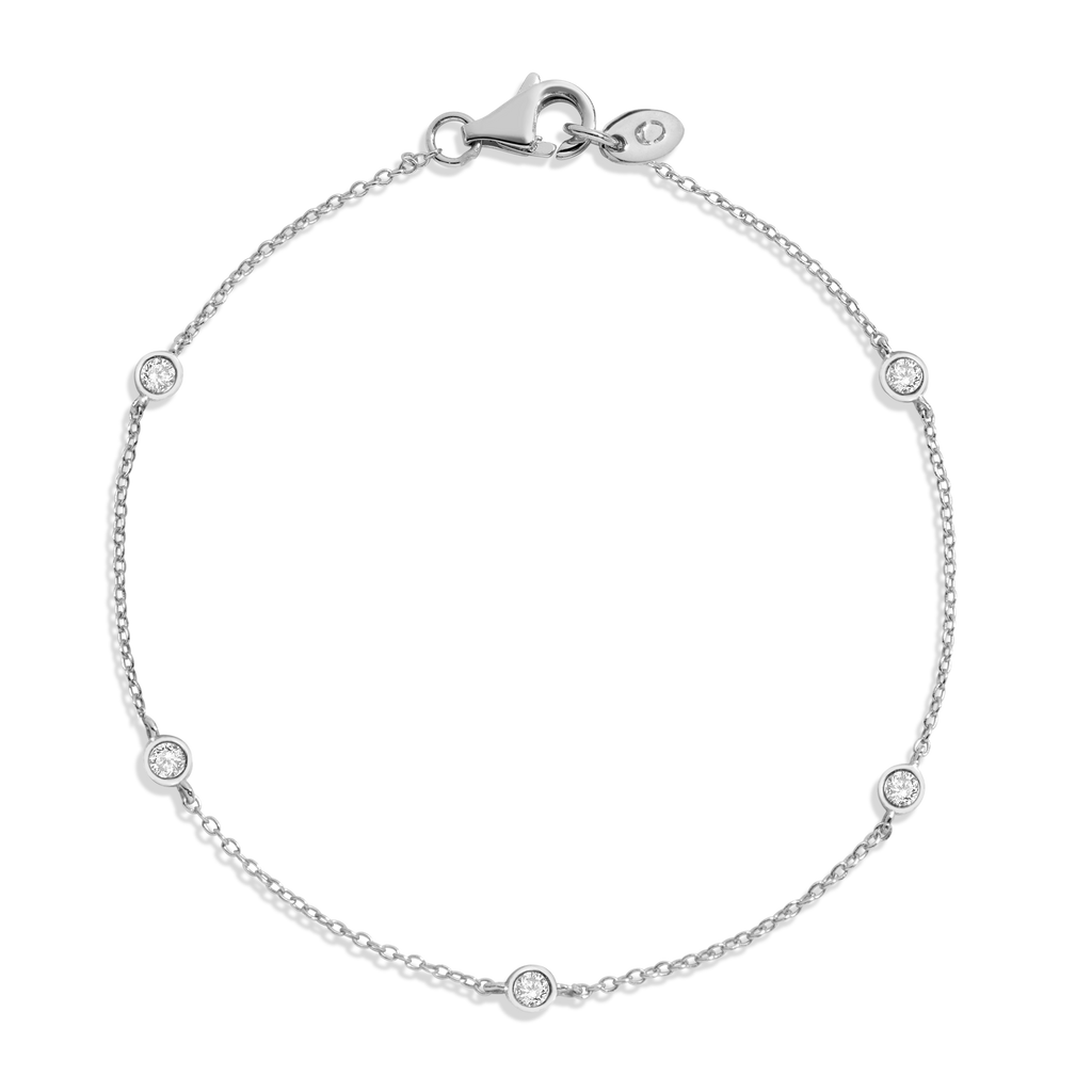 Lab Grown Diamond Station Bracelet