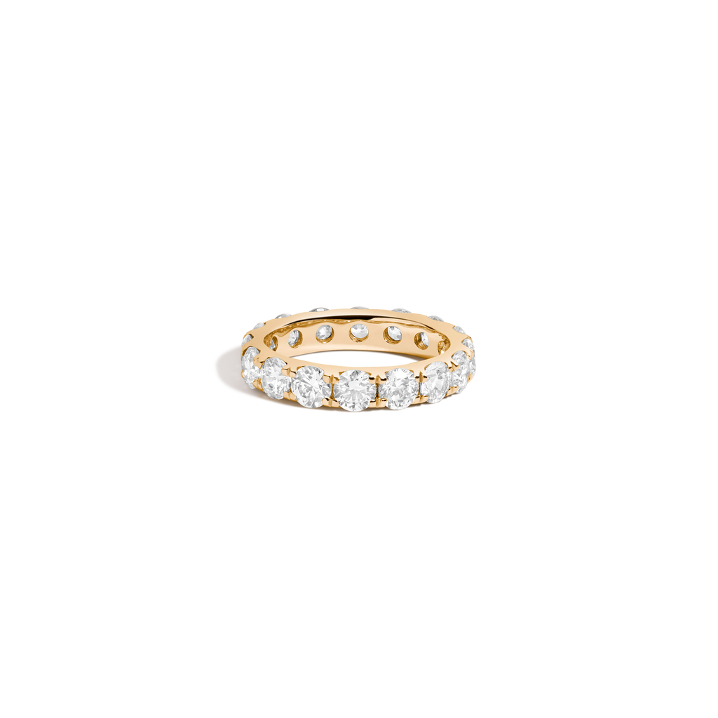 4ct Round Lab Grown Diamond Eternity Ring