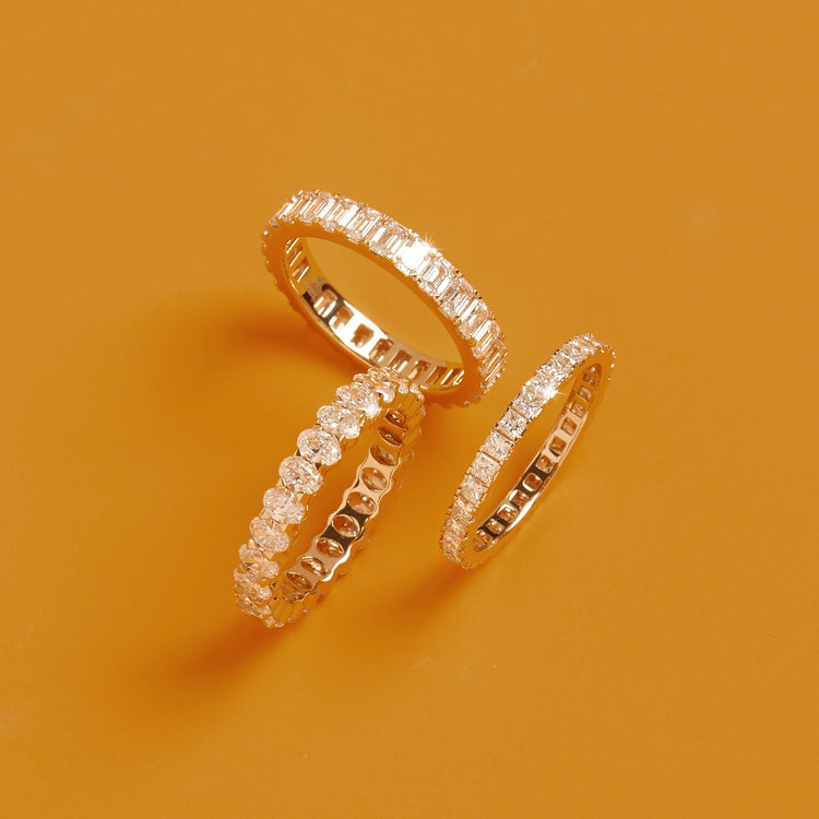 Oval Lab Grown Diamond Eternity Ring