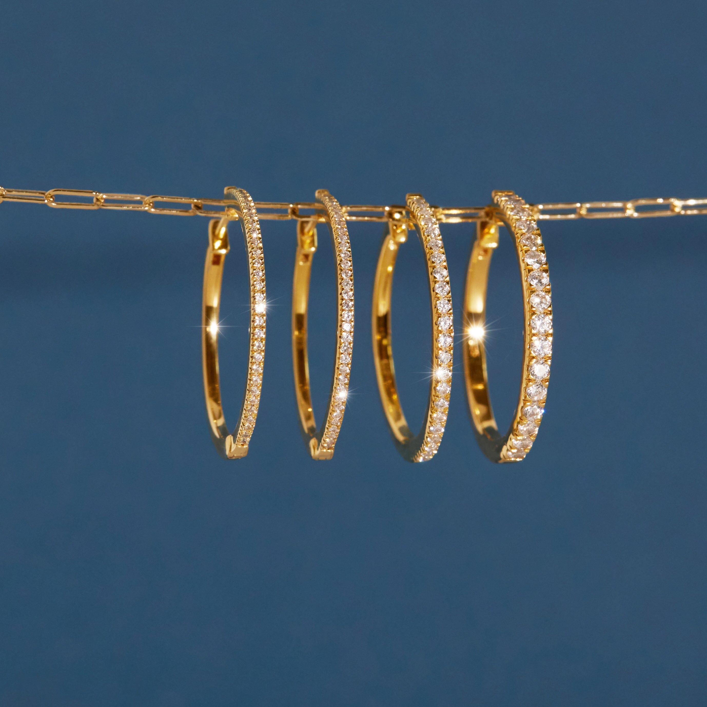 Lab Grown Diamond Hoop Earrings