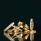 Mini Quilted Gold Ring