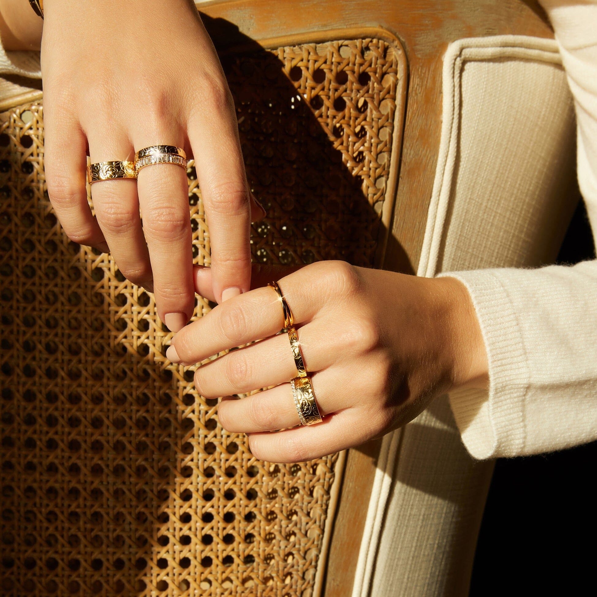 AURATE X MACENNA: Rose Garden Ring