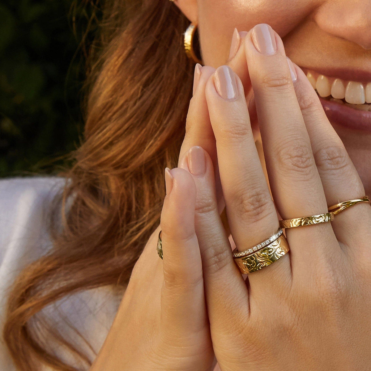 AURATE X MACENNA: Mini Rose Garden Ring