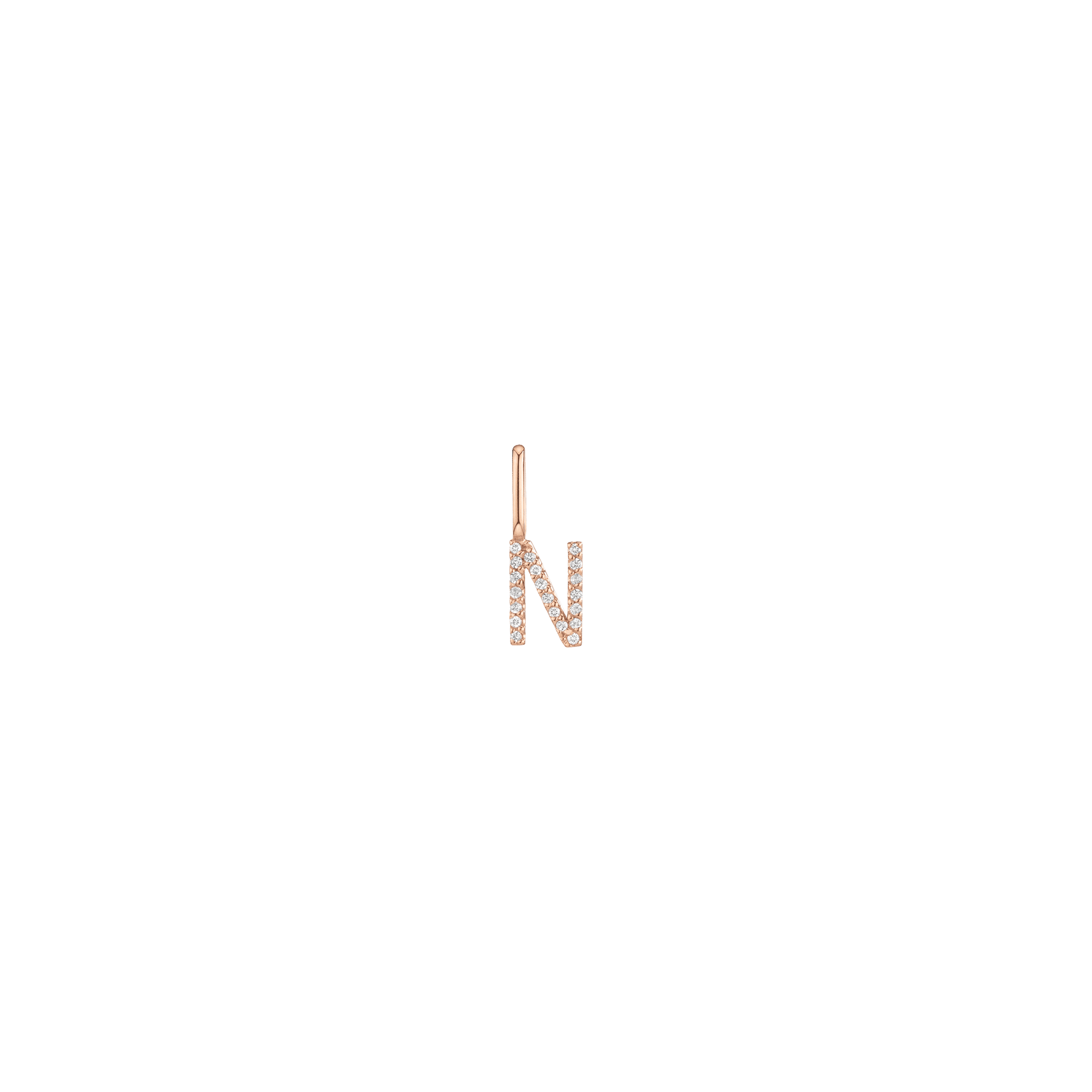 Classic Diamond Letter Pendant