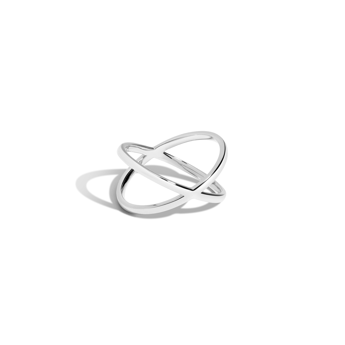 X Ring in Yellow, Rose or White Gold