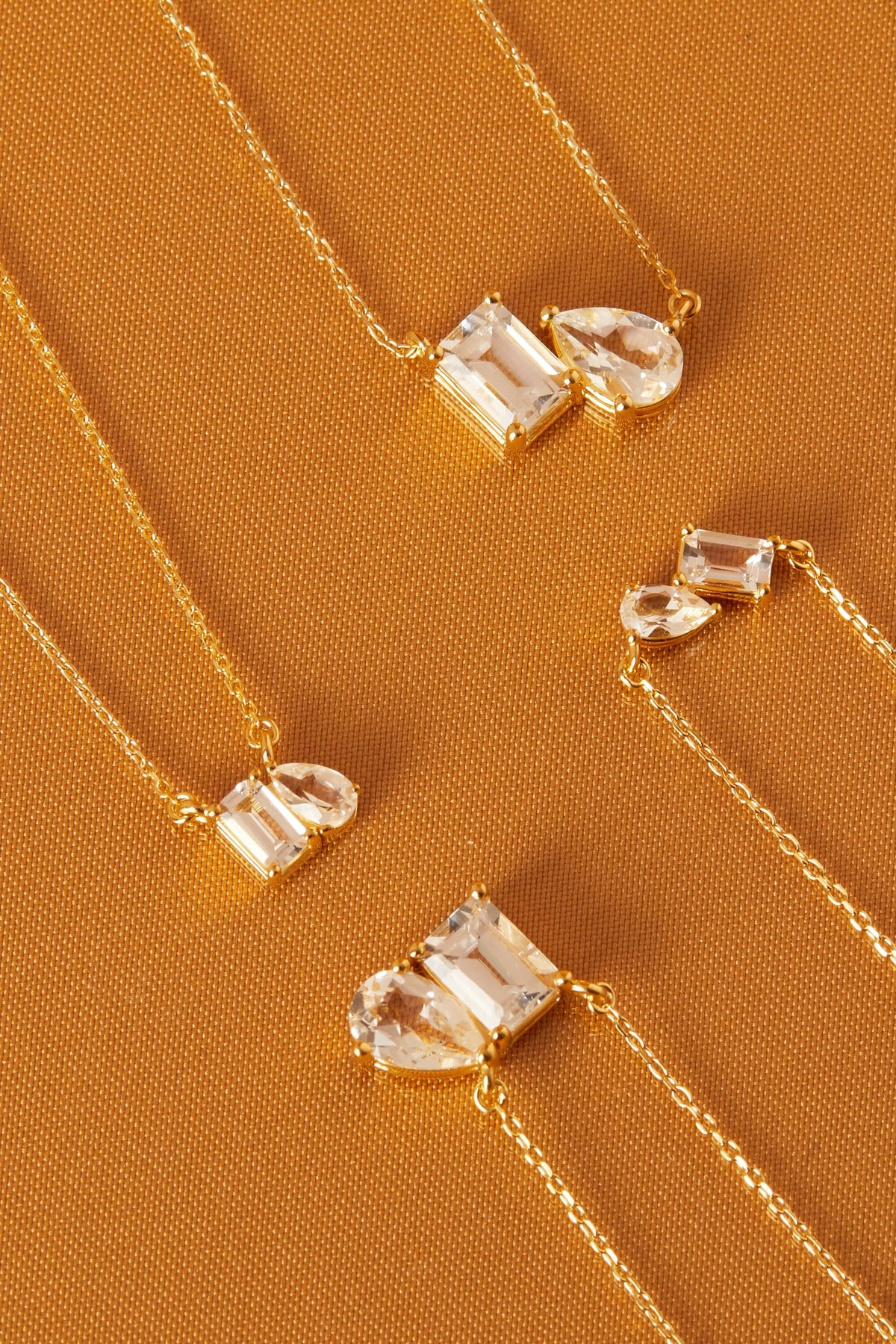 Toi et Moi Gemstone Mini Heirloom Necklace