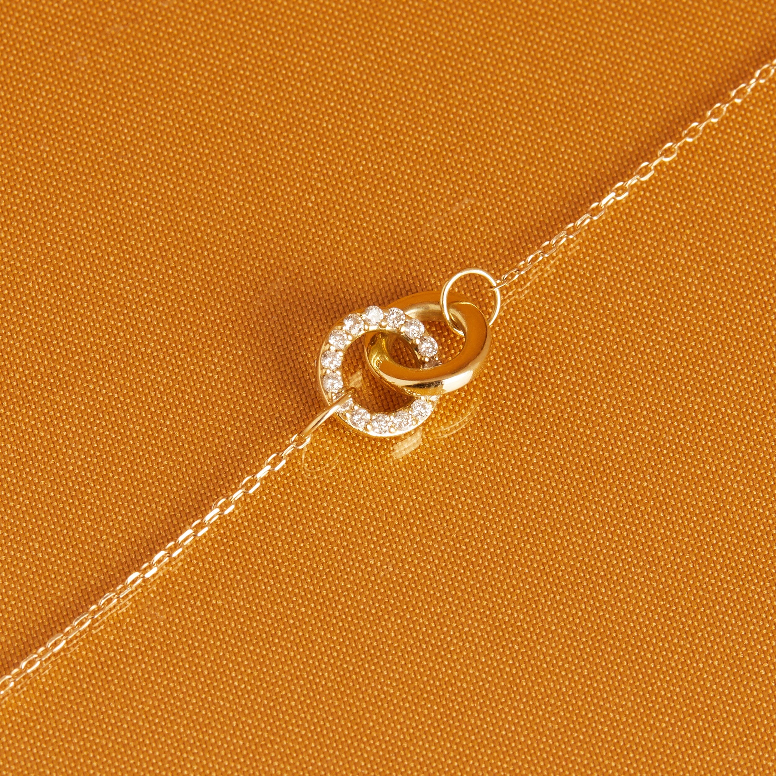 Diamond Connection Necklace in Yellow, Rose or White Gold