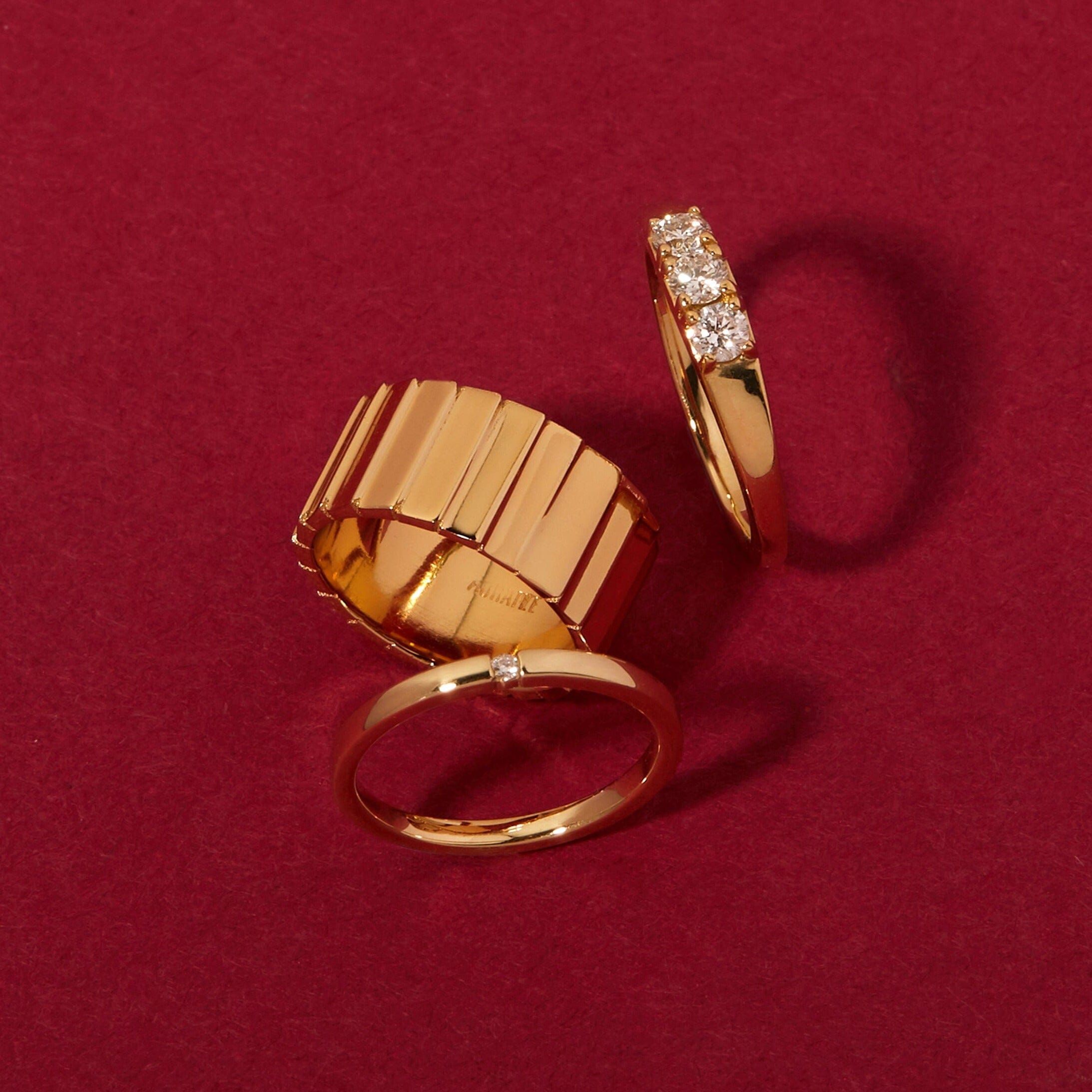 Infinity Ring in Yellow, Rose or White Gold.