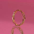 Open Link Ring in Yellow, Rose or White Gold