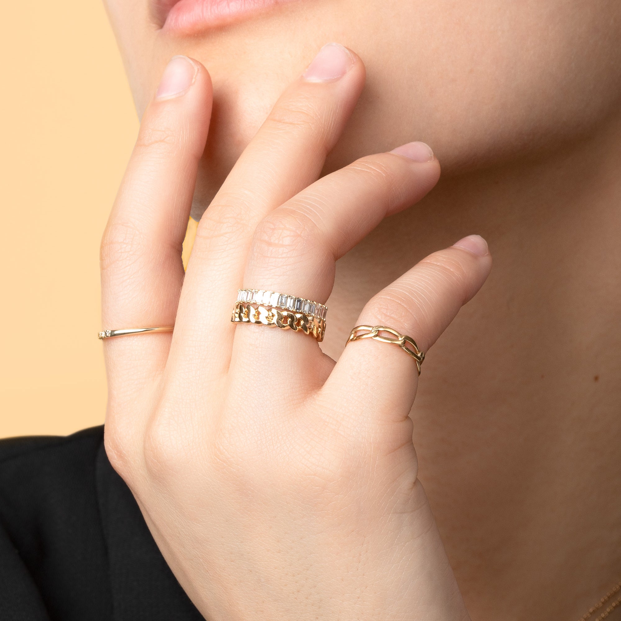 Love Me Knot Ring in Yellow, Rose or White Gold