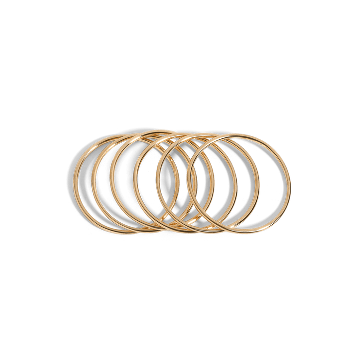 Gold Stackable Ring in Yellow, Rose or White Gold
