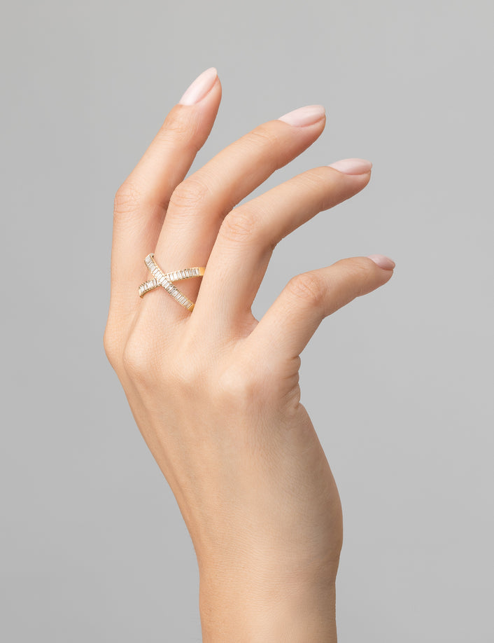 Gold Statement Rings in 14K & 18K + Rose, White, & Yellow Gold