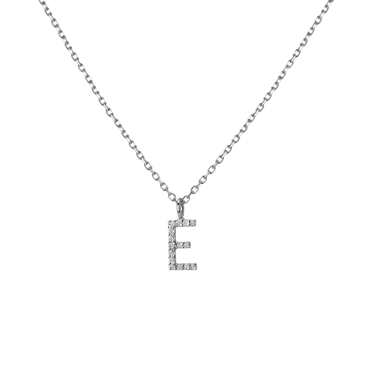 Classic Diamond Letter Necklace