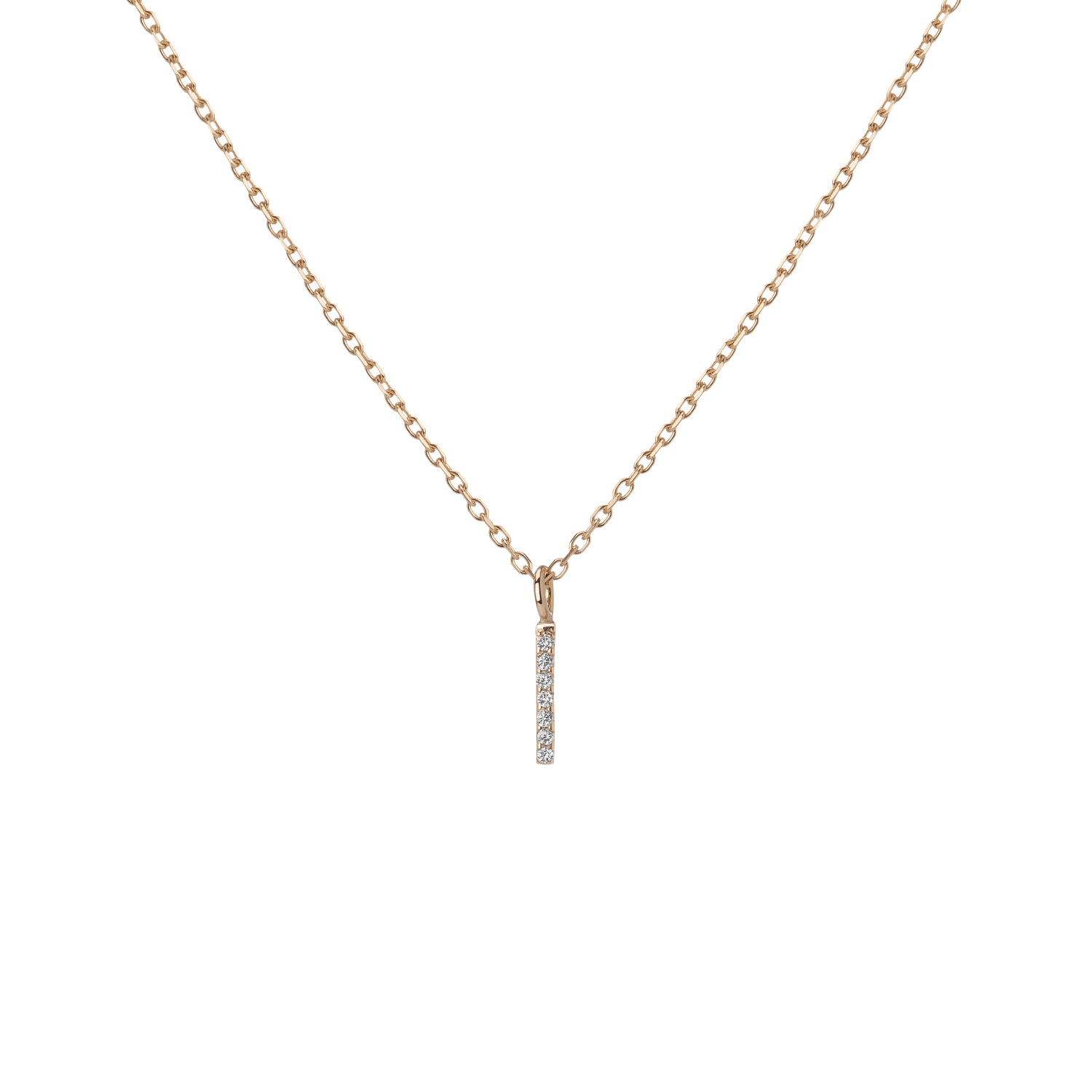 Classic Diamond Letter Necklace