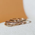 Diamond Stacker Ring in Yellow, Rose or White Gold